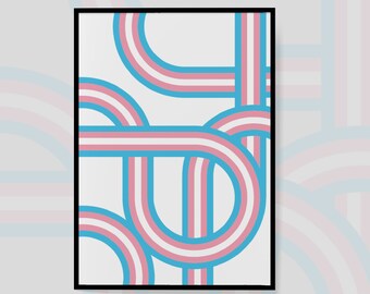 Trans Subtle Print - Etsy