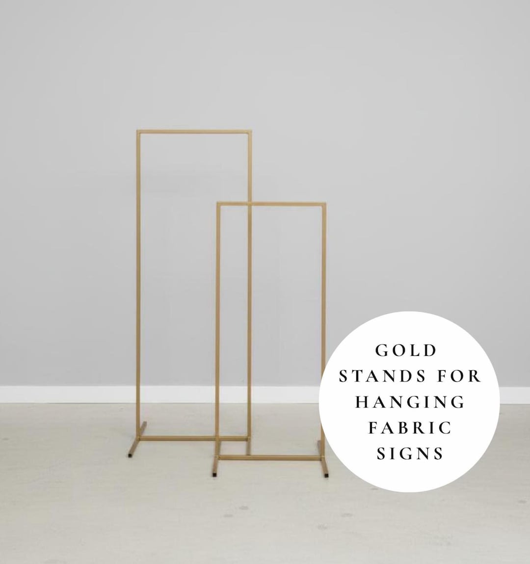 Gold Metal Wedding Sign Stand: Modern Event Decor Frame - Etsy