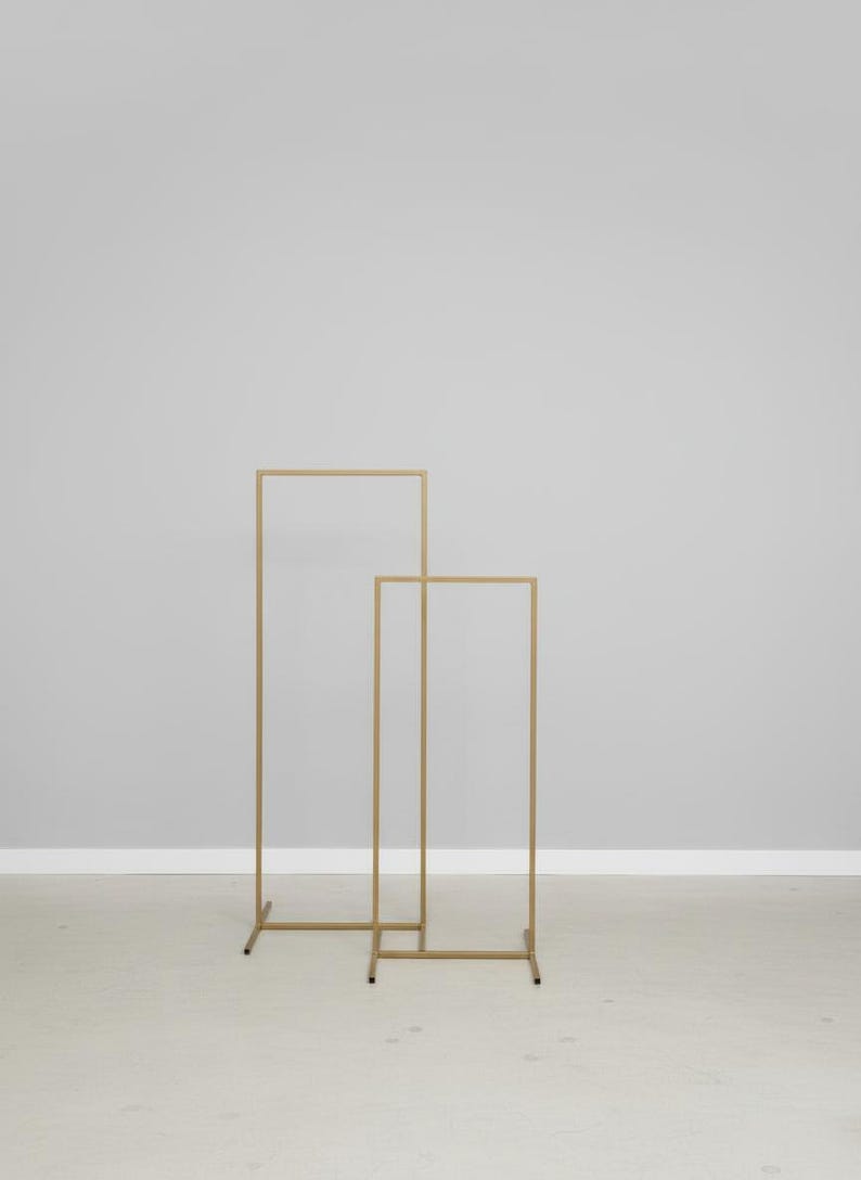 Gold Metal Wedding Sign Stand: Modern Event Decor Frame - Etsy