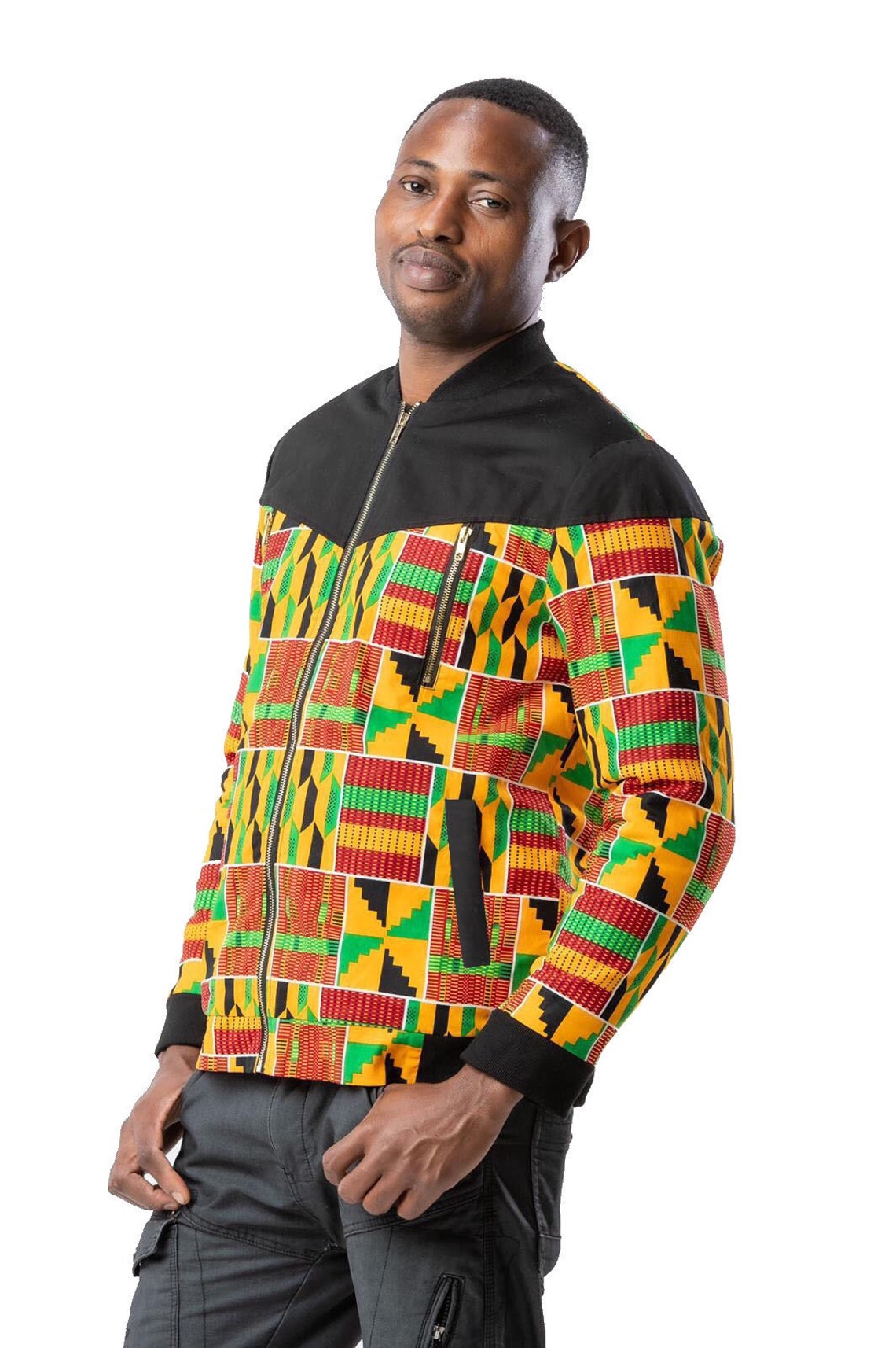 Men African Print Bomber Varsity Jacket, African Bomber Jacket, African ...