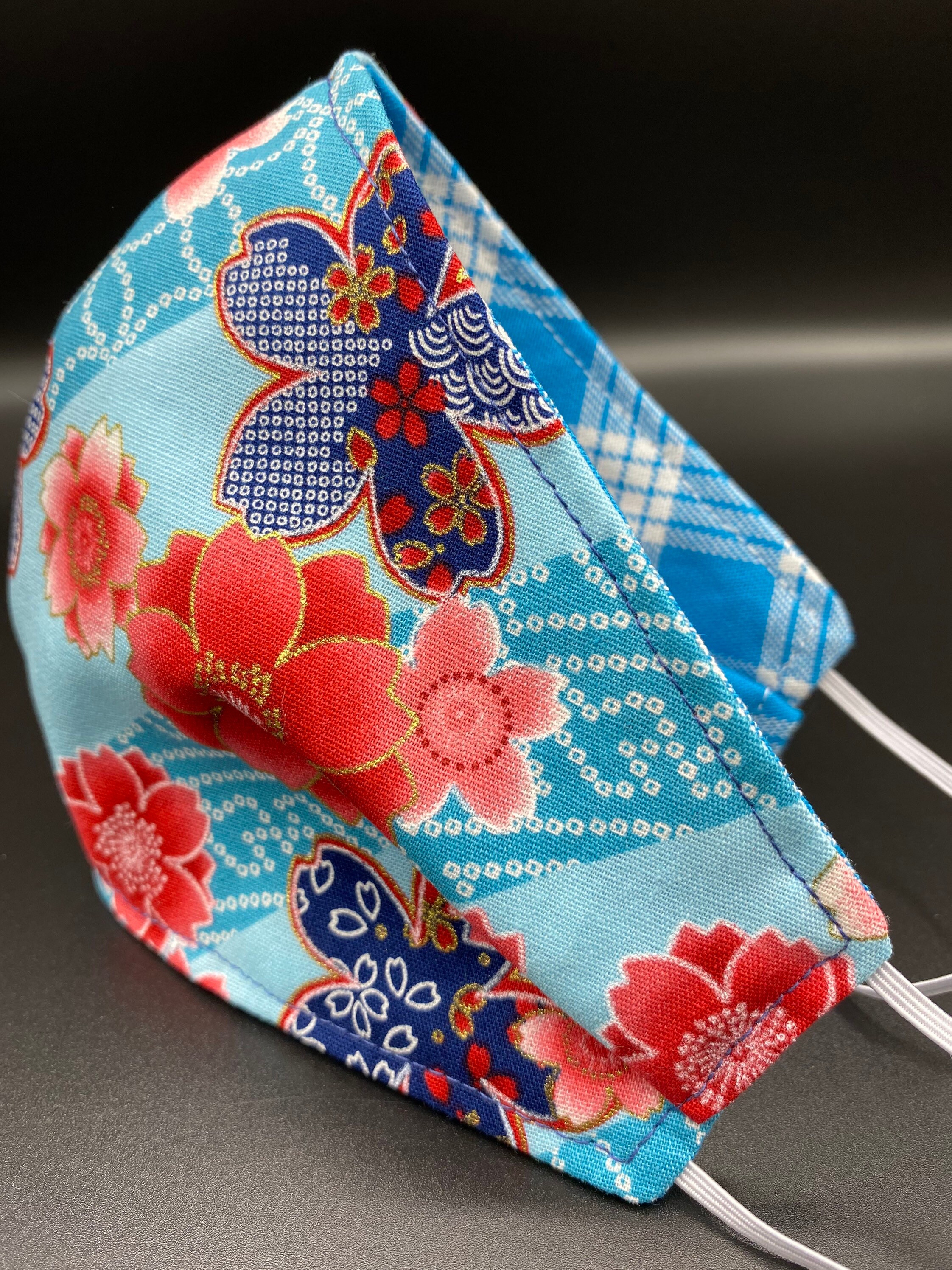 Japanese Cherry Blossom, Sakura and Palaka Cotton Face Mask - Etsy
