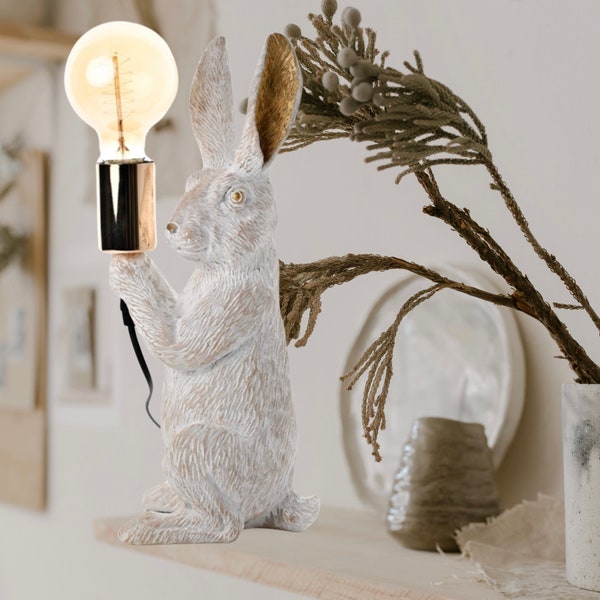 Rabbit Lamp - Etsy