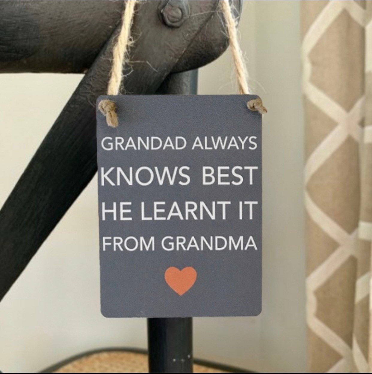 Grandad Knows Best Hanging Sign - Etsy