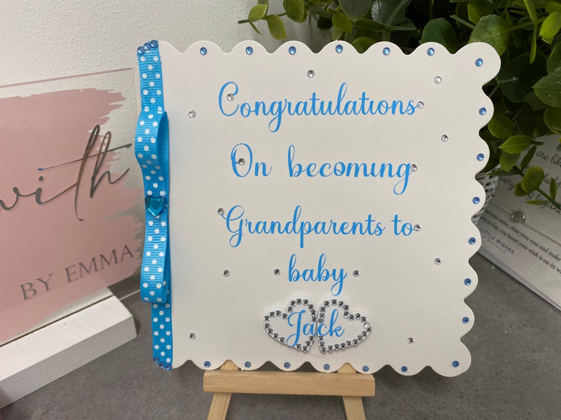 Grands-parents carte de voeux félicitations félicitations - Etsy France