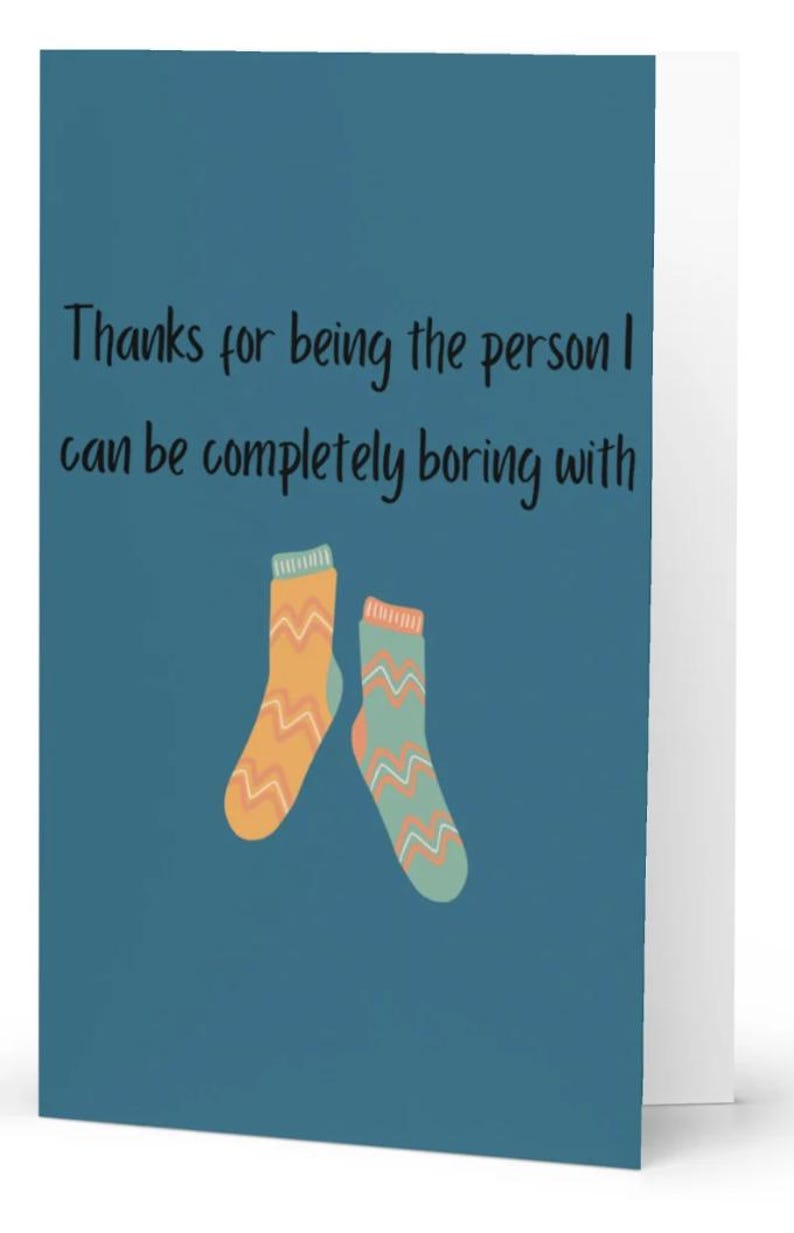 The "completely Boring" Comfort Card - Etsy