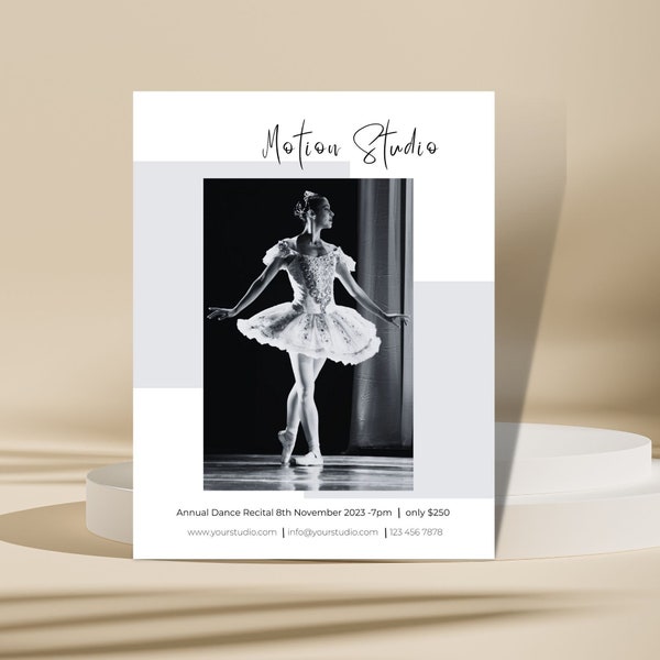 Dance Recital Ad Template - Etsy