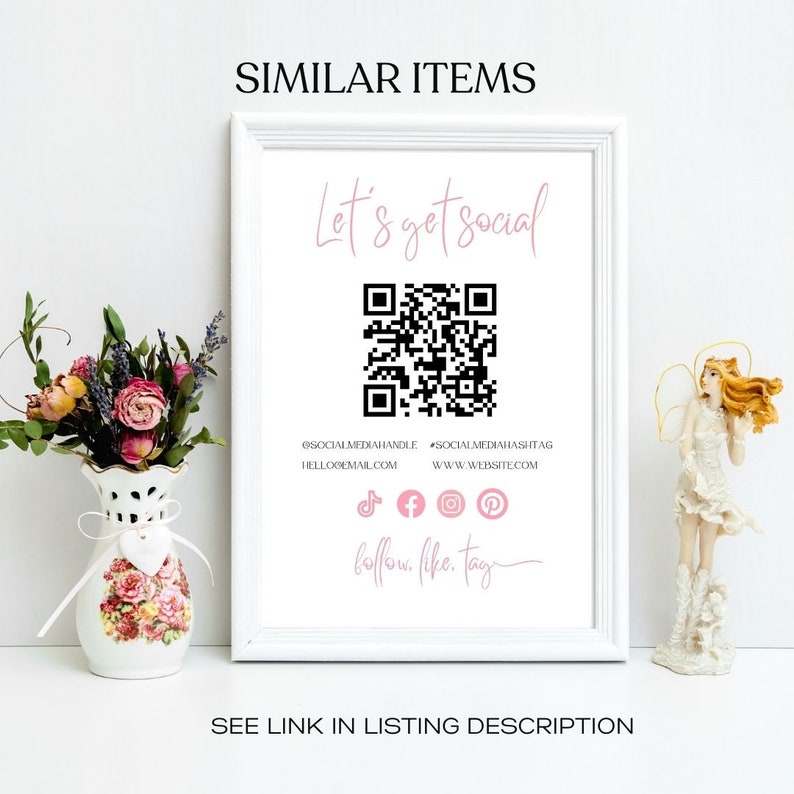 Editable Scan to Pay Sign, Pink Printable Accepted Payments Sign, QR ...