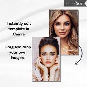 Model Comp Card Editable Fashion Model Zed Card Model - Etsy