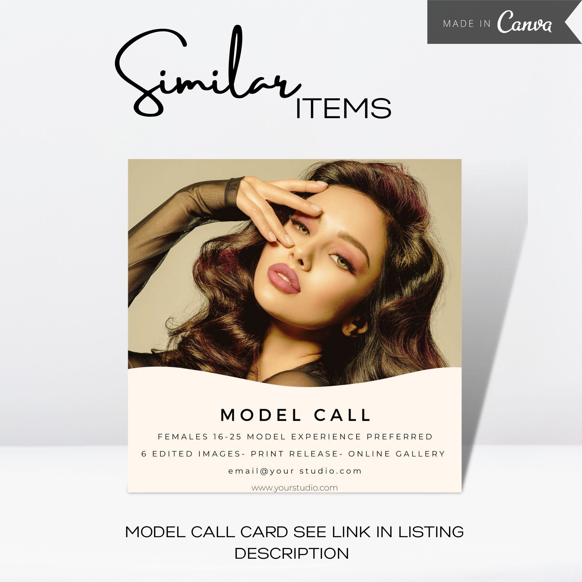 Model Call Template, Photography Model Call Flyer, Photography Casting ...