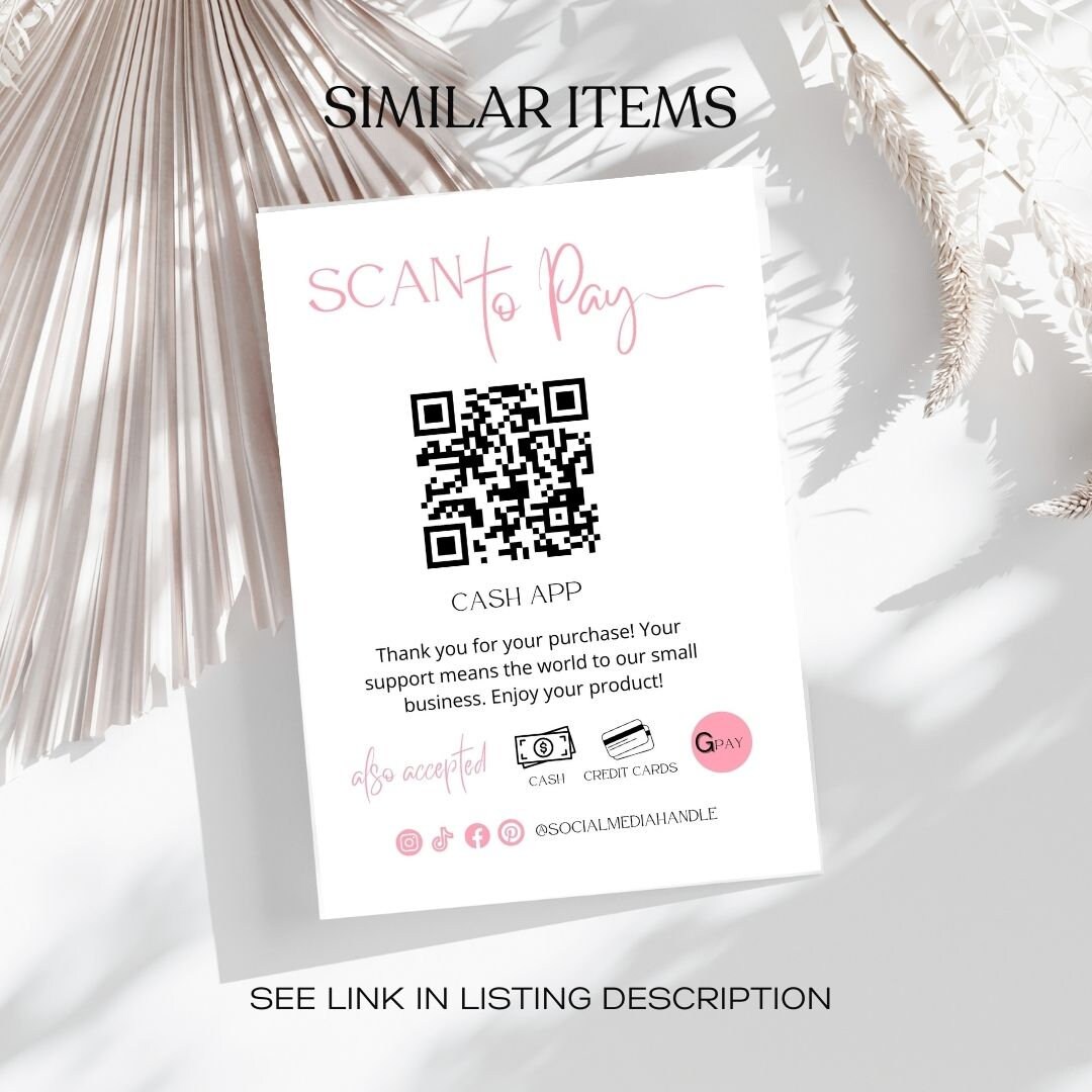 Follow Us on Social Media Sign, Editable Connect With Us QR Code ...