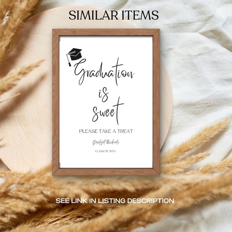 Words of Wisdom for the Graduate Sign Template, Editable Graduation ...