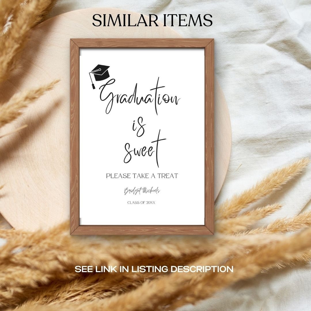 Words of Wisdom for the Graduate Sign Template, Editable Graduation ...