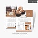 2 Page Food Blogger Media Kit Template, Canva Influencer Media Kit ...