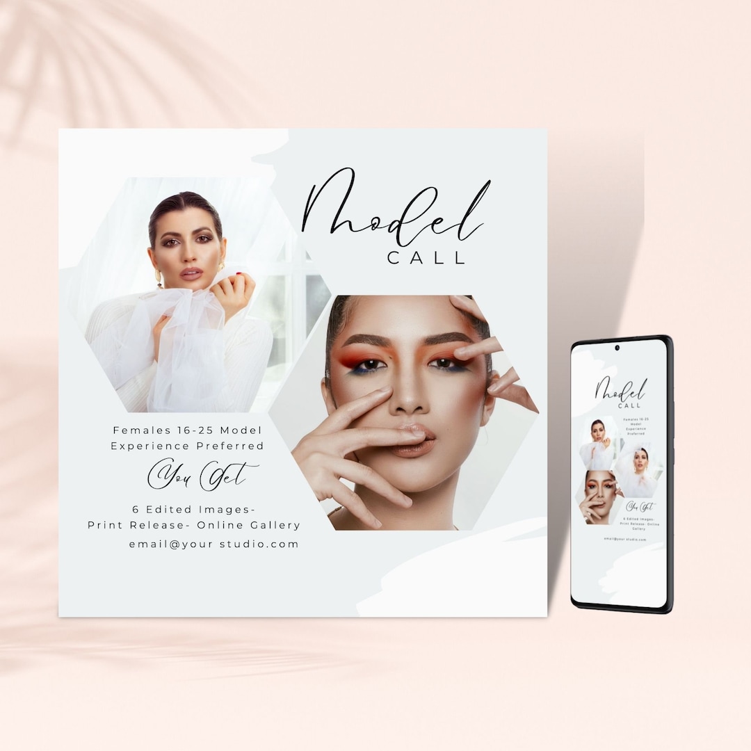 Model Call Template, Model Audition Casting Call, Photography Model ...