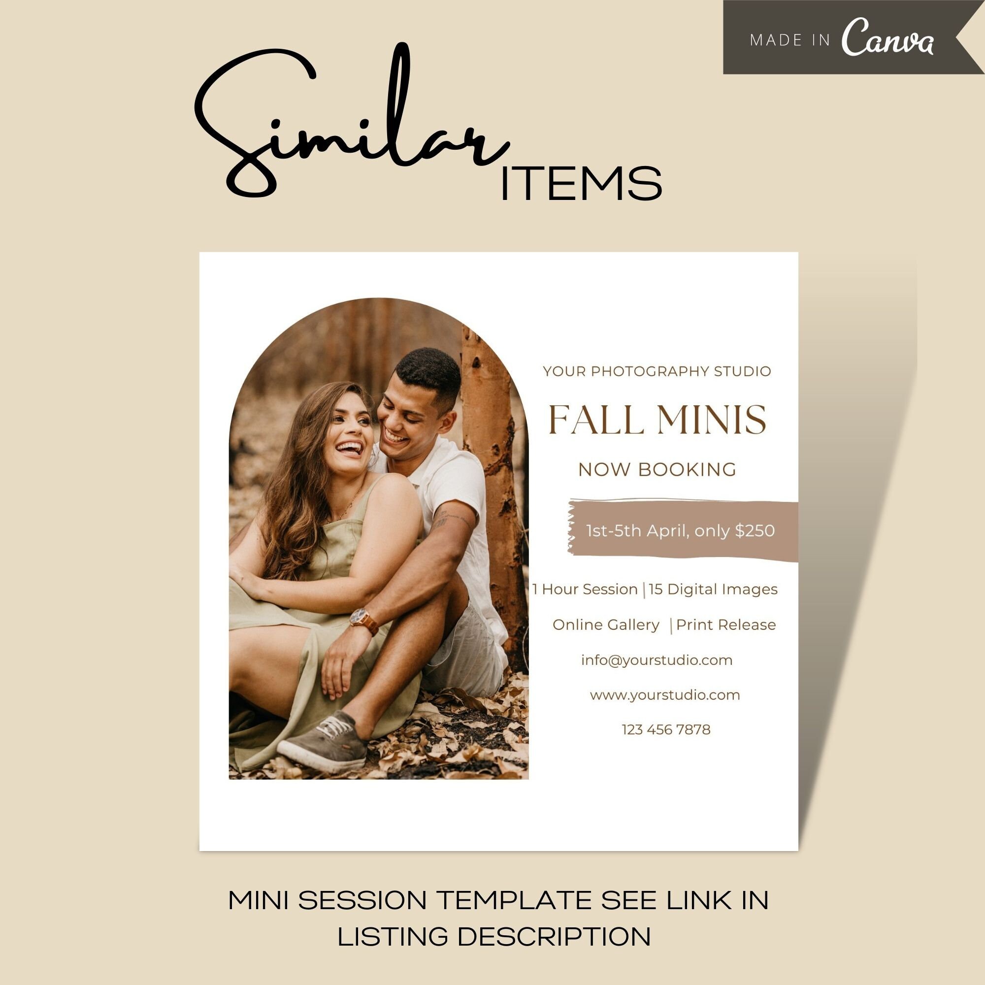 Mom and Me Mini Session Template, Editable Canva Mothers Day Mini ...