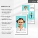 Kids Model Comp Card Modeling Agency Zed Card Editable Model - Etsy