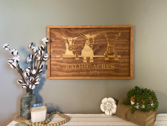 Personalized Goat Sign Ranch Sign Farm Sign Farmhouse Sign - Etsy