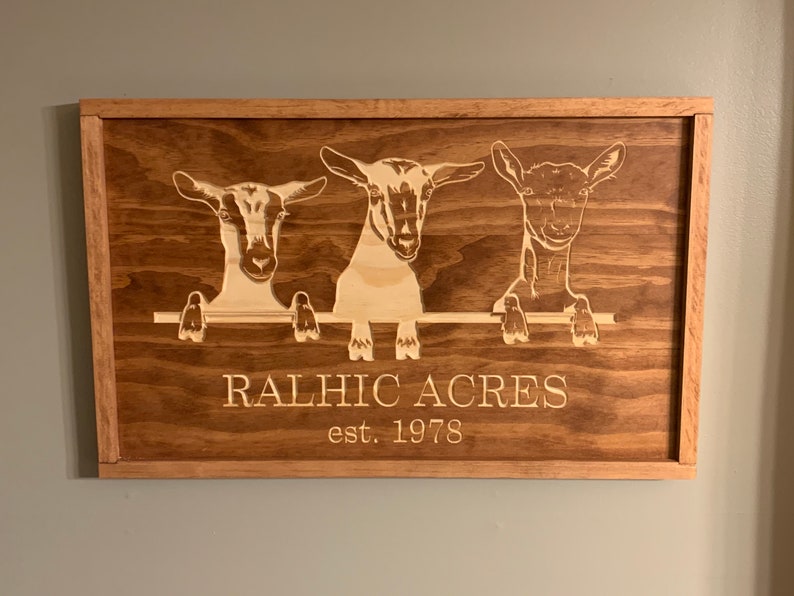 Personalized Goat Sign Ranch Sign Farm Sign Farmhouse Sign - Etsy
