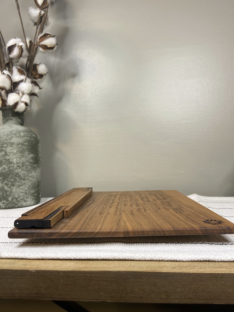 Personalized Recipe Holder Stand Cookbook With Handwritten - Etsy