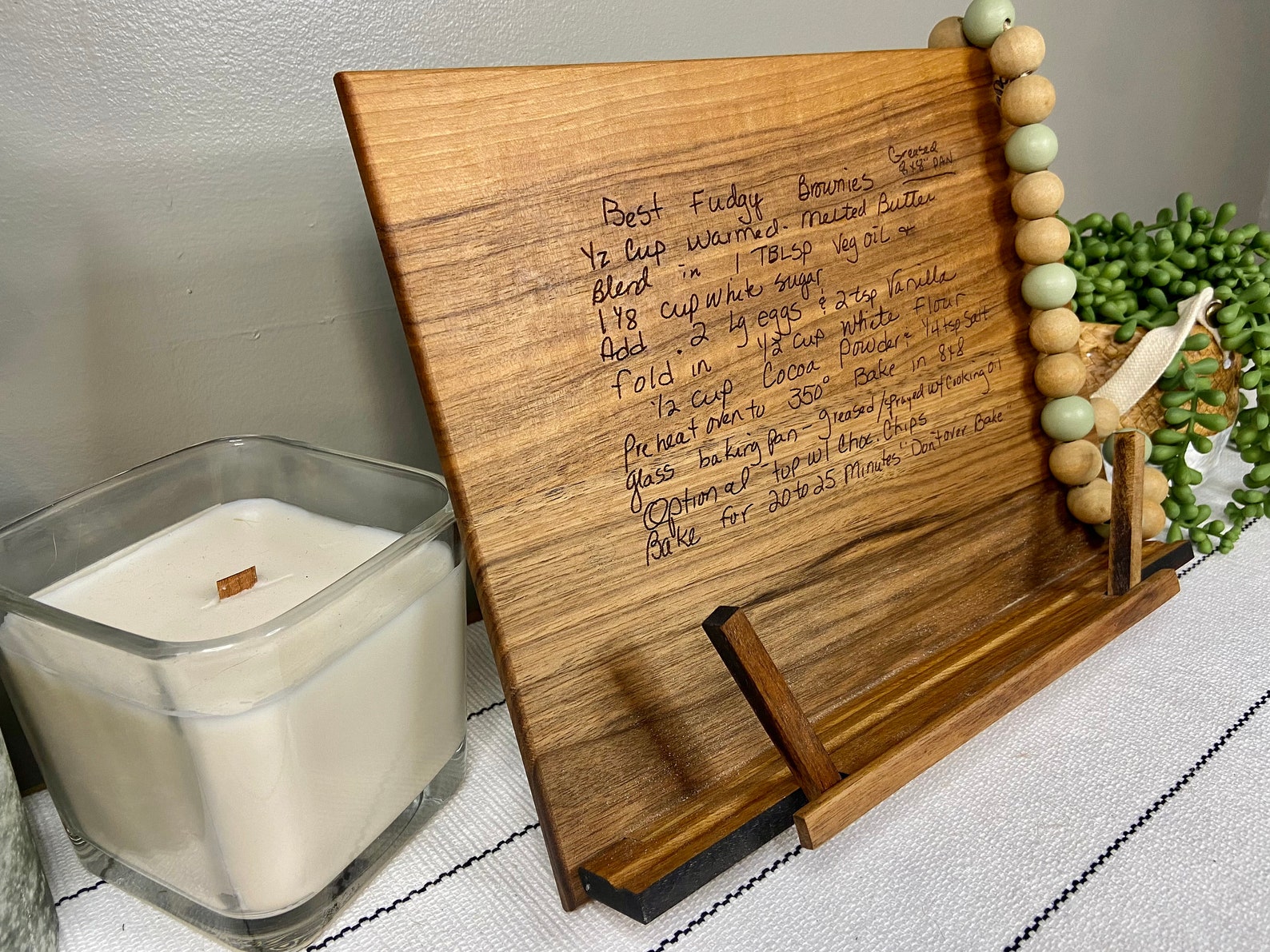 Personalized Recipe Holder Stand Cookbook With Handwritten - Etsy