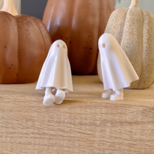 Adorable Posable 3d Printed Ghost With Pop up Legs With Shoes, Printed ...