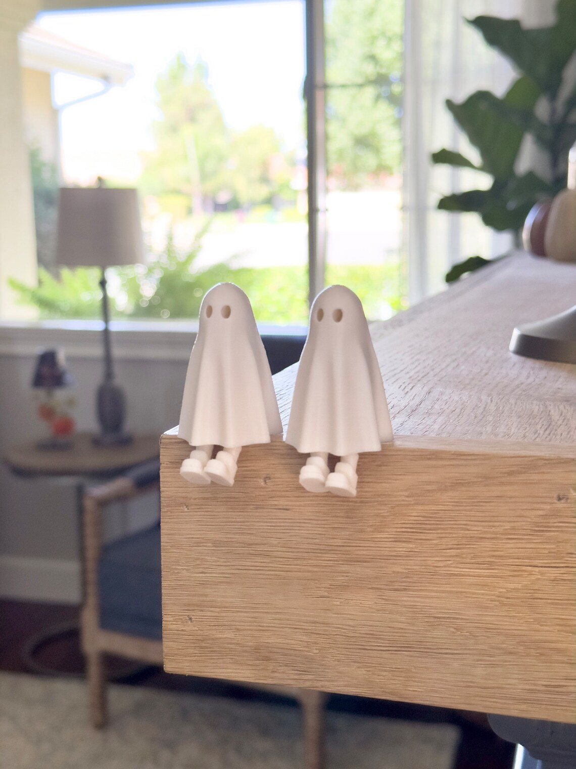 Adorable Posable 3d Printed Ghost With Pop up Legs With Shoes, Printed ...