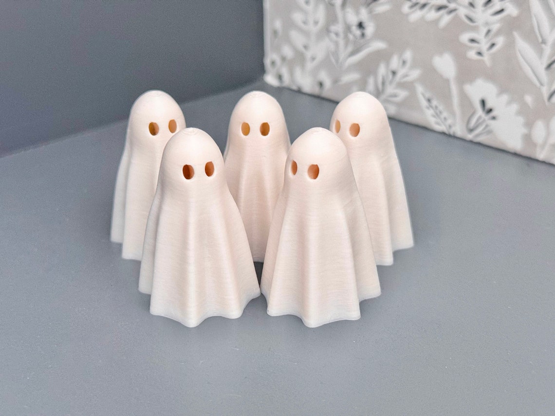 Adorable Posable 3d Printed Ghost With Pop up Legs With Shoes, Printed ...