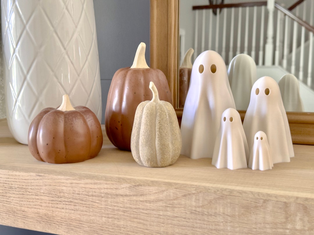 Adorable Posable 3d Printed Ghost With Pop up Legs With Shoes, Printed ...