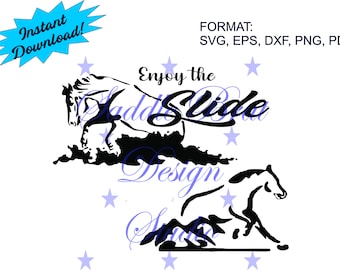 Reiner Reining Western Horse Svg Png Dxf Eps Pdf Cricut | Etsy