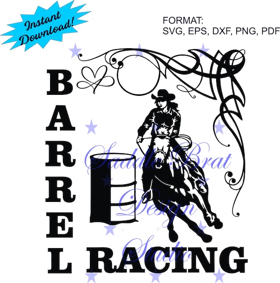 HUGE BARREL RACER Pack Svg Eps Pdf Png Dxf Cricut | Etsy