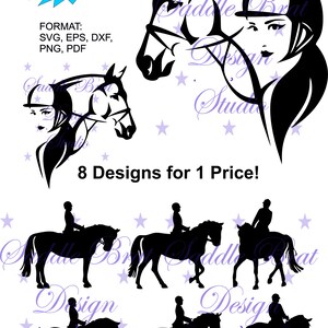 HUGE ENGLISH Horse Pack 1 Svg, Png, Dxf, Eps, Pdf Cricut, Instant ...