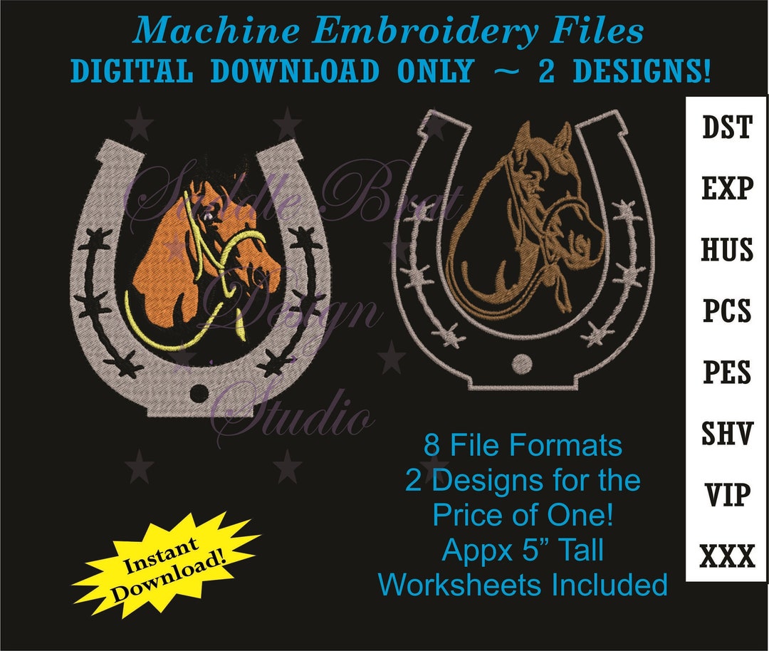 BARBWIRE Barb Wire Horse Shoe, Horseshoe Horse, Instant Download, Horse ...