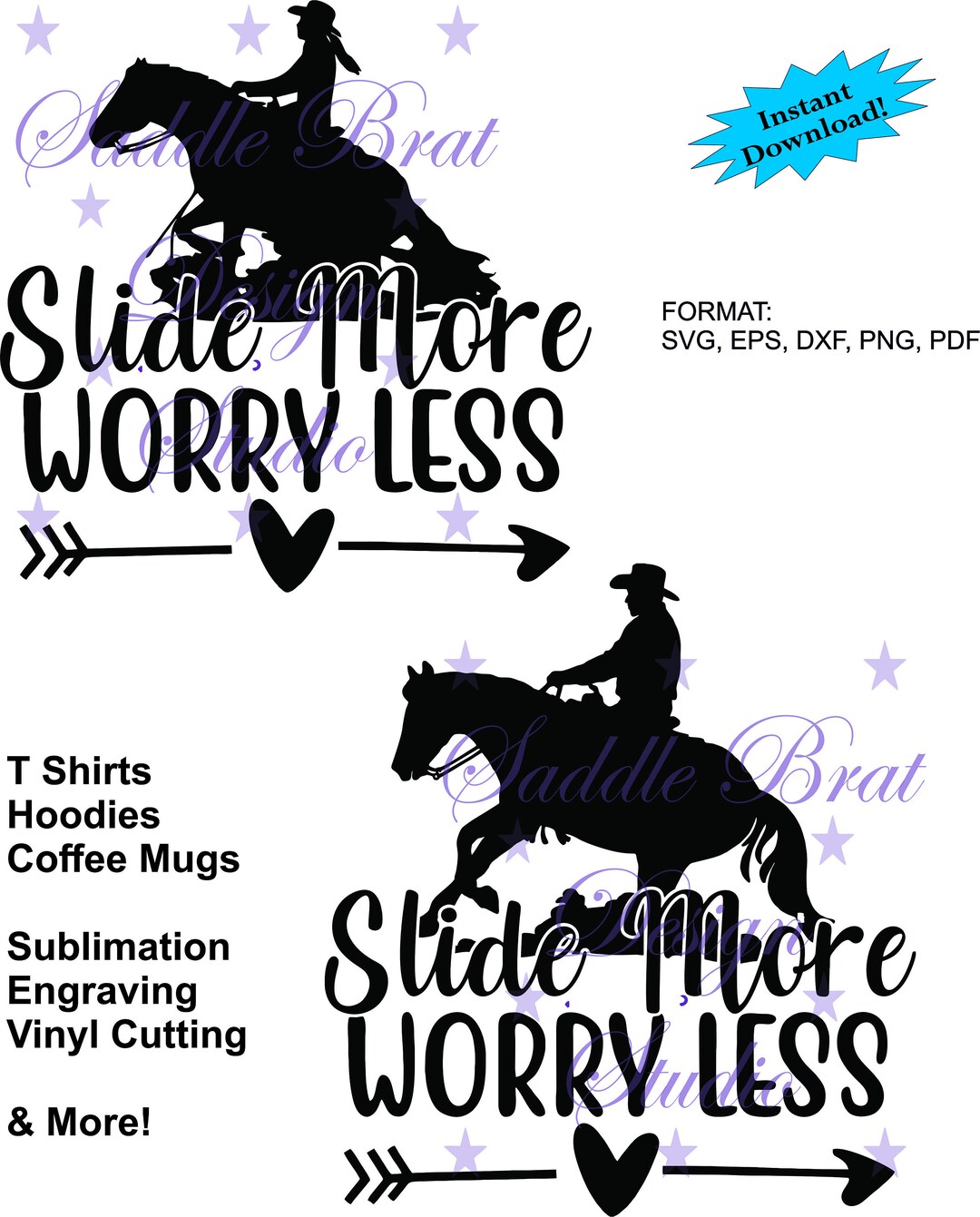 Reiner, Reining Western Horse Svg, Png, Dxf,eps, Pdf Cricut, Instant ...