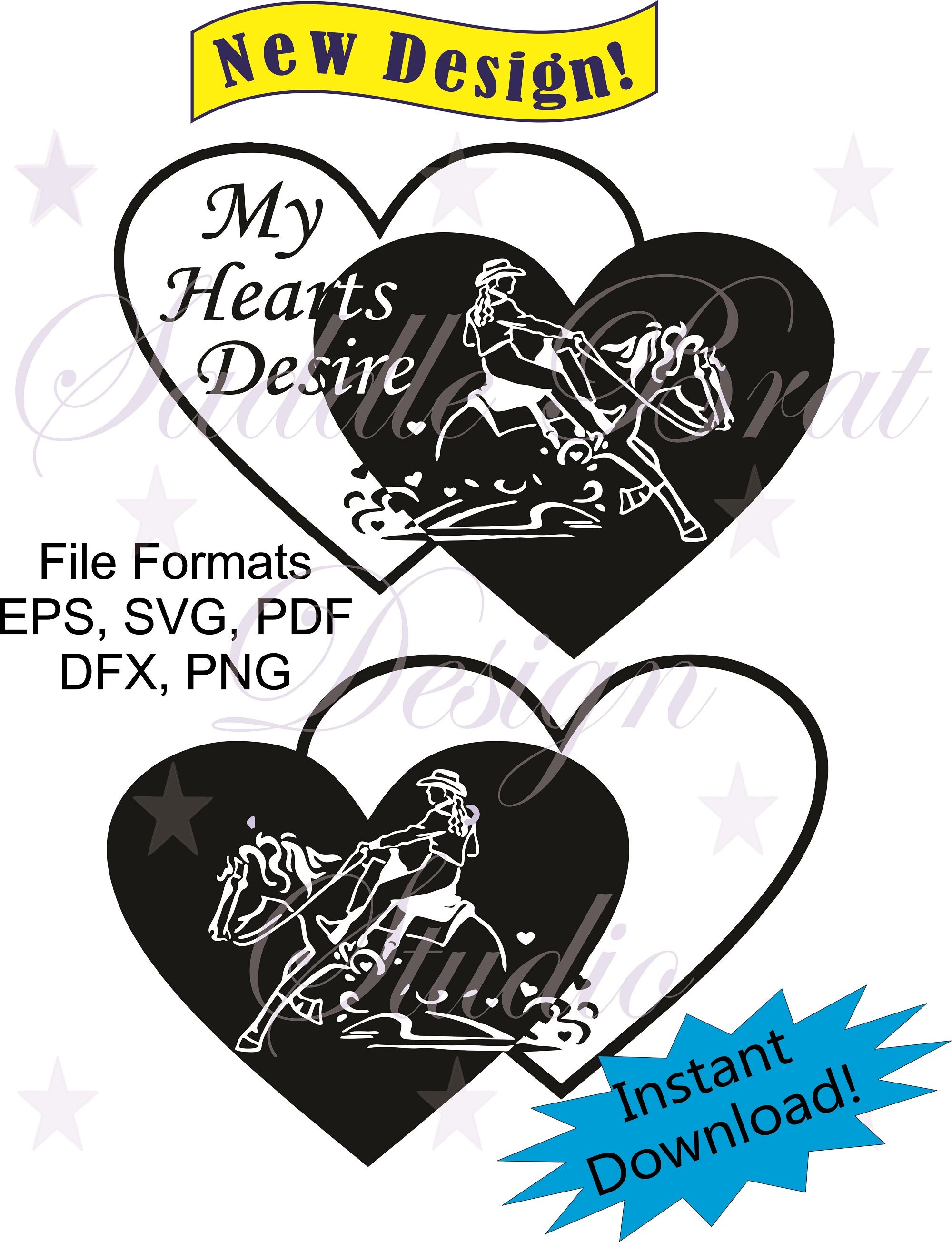 Reiner Reining Western Horse Svg Png Dxfeps Pdf Cricut | Etsy