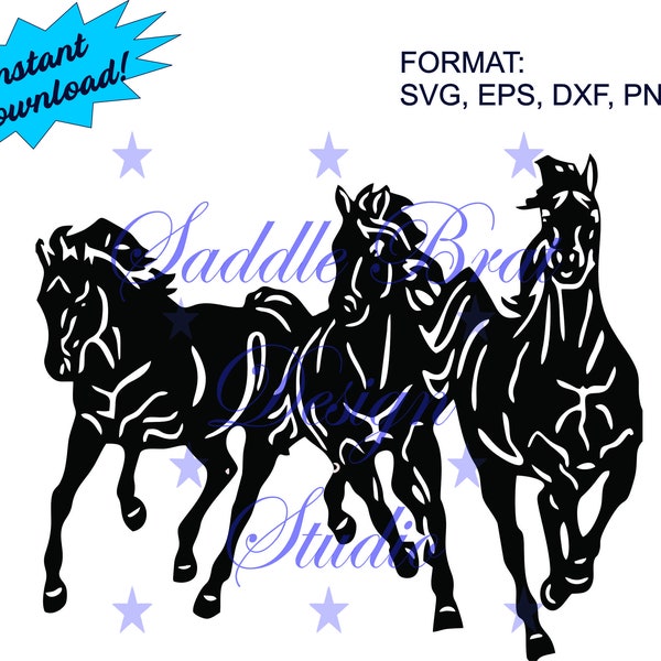 Running Horse Design - Etsy