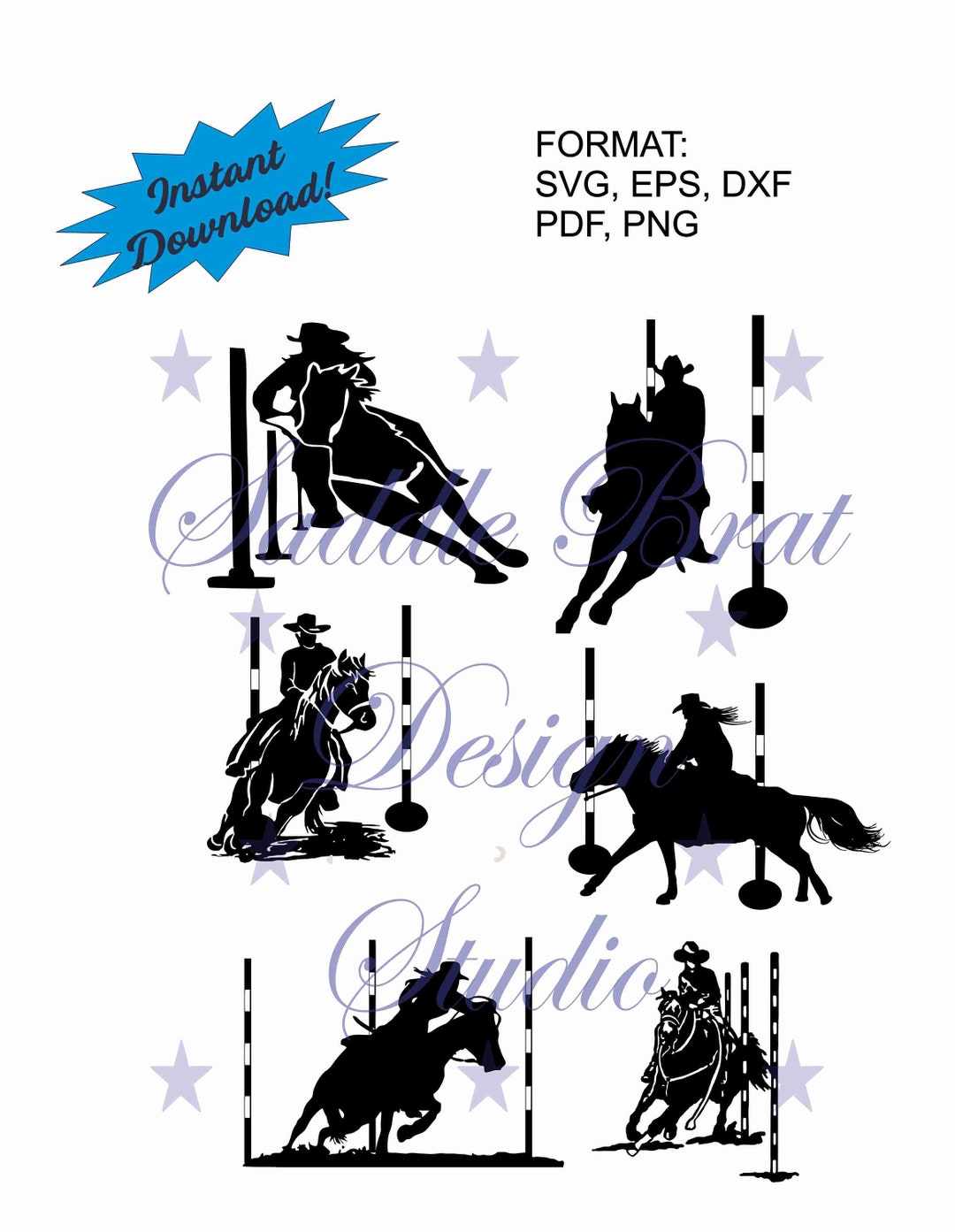 HUGE POLE BENDING Pack! Svg, Png, Dxf, Eps, Pdf Cricut, Instant ...