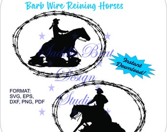 Reining Horse Svg - Etsy