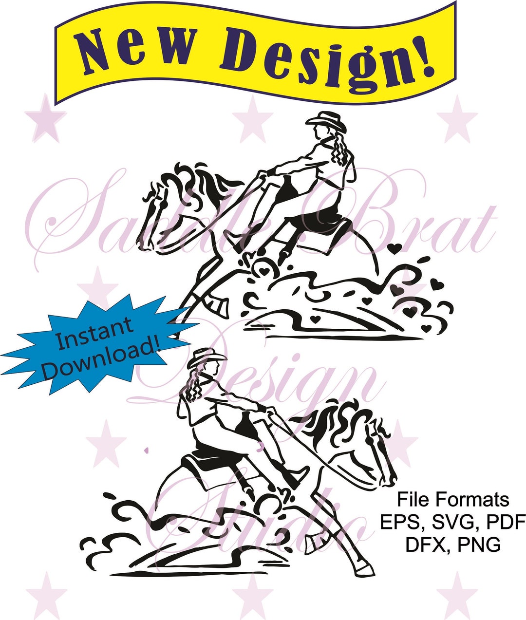 Reiner, Reining Western Horse Svg, Png, Dxf,eps, Pdf Cricut, Instant ...