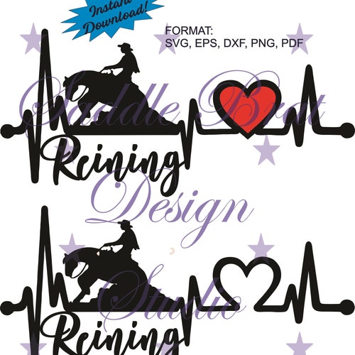 JUST REINING Reiner Western Horse Svg Png Dxfeps Pdf - Etsy