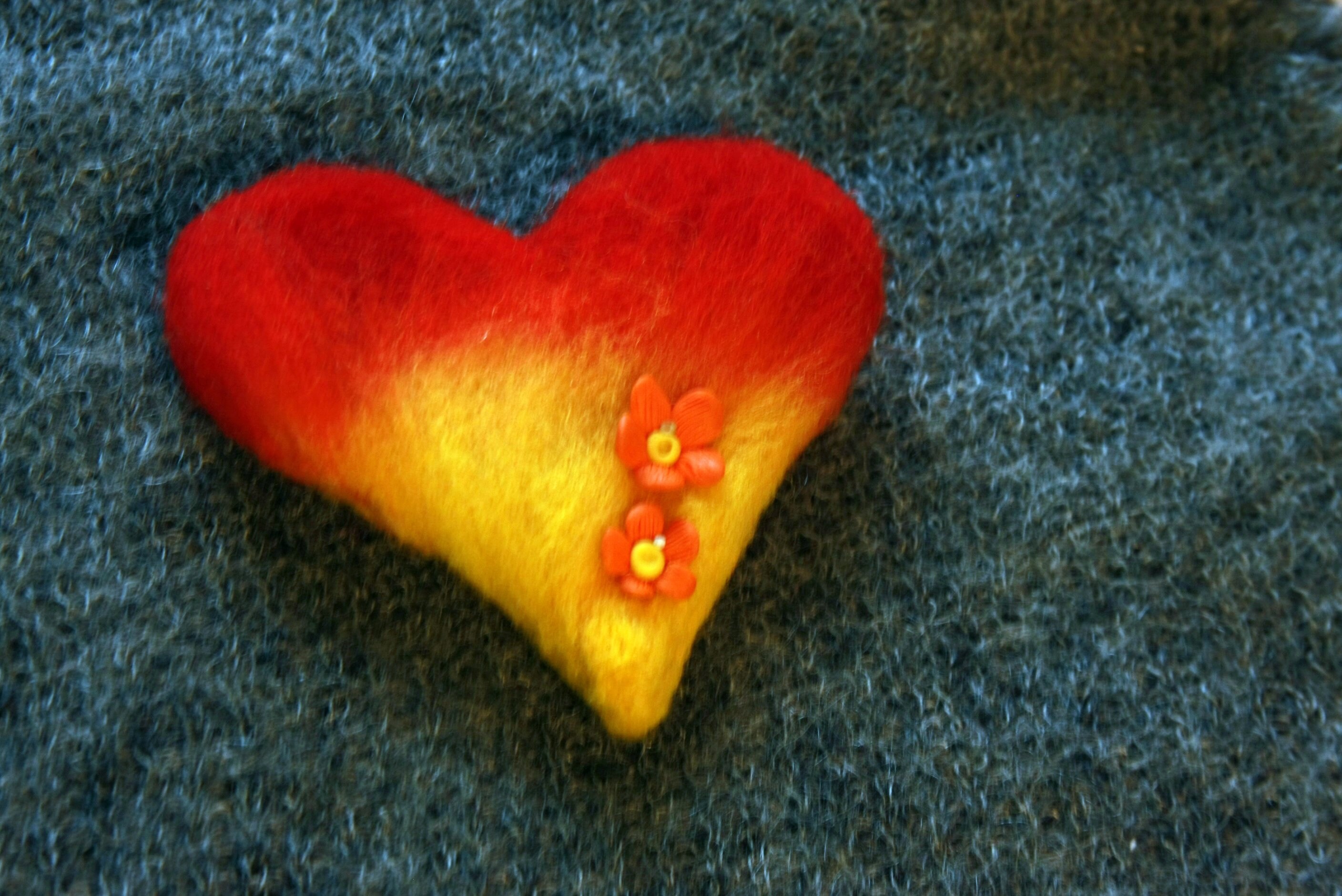 Red Heart Pin Unique Handmade Jewelry Valentines Day Gift for Her Red ...