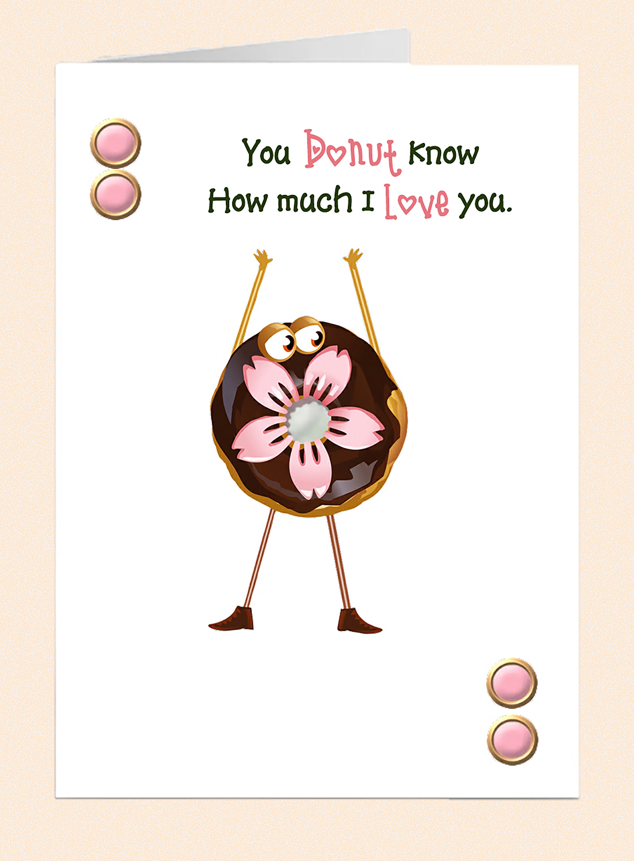 Any Occasion Donut Greeting Card Fun Funny Food Pun Blank Card | Etsy