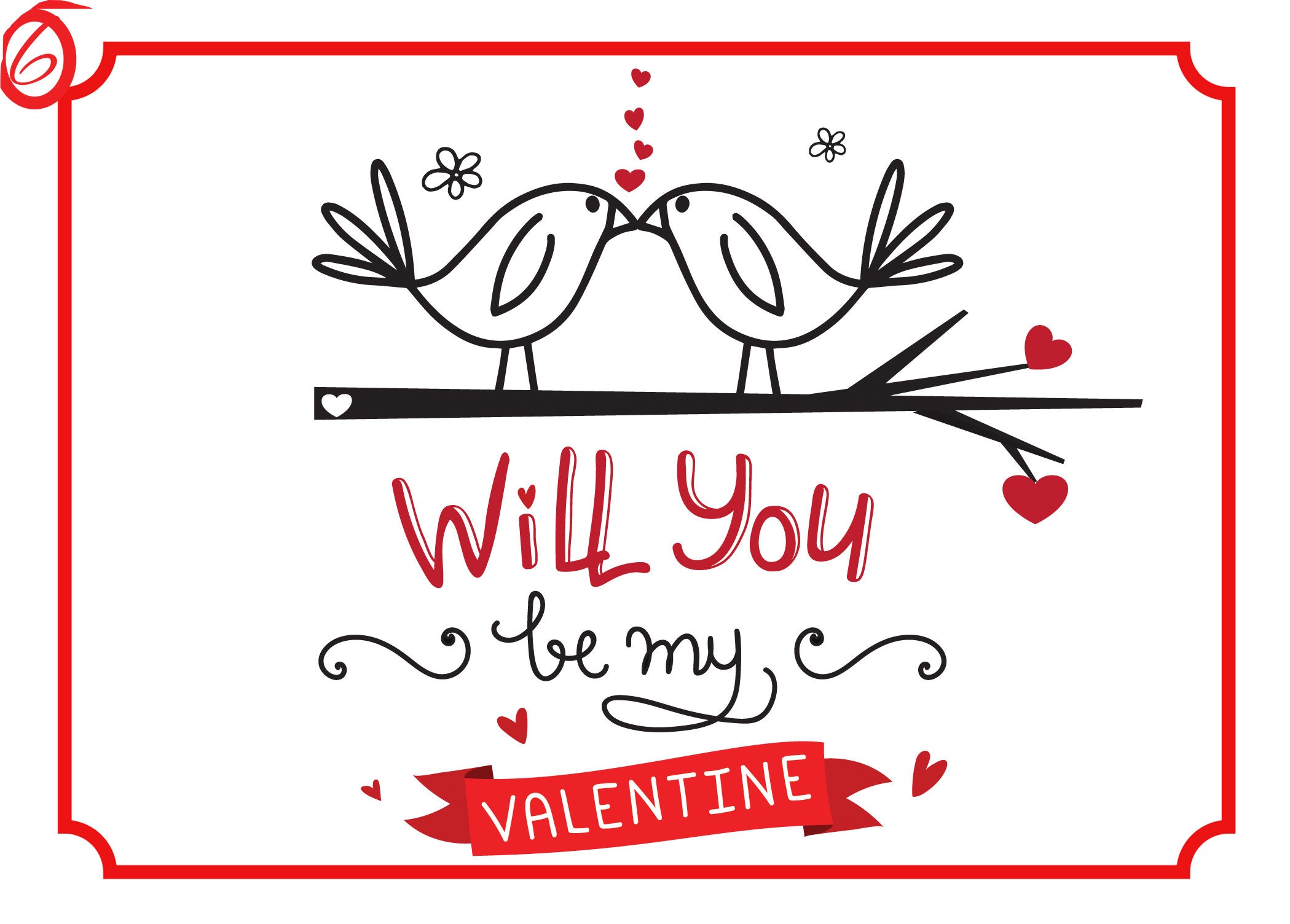 10 Designs Cute Birds Valentines Day Greeting Cards Love - Etsy