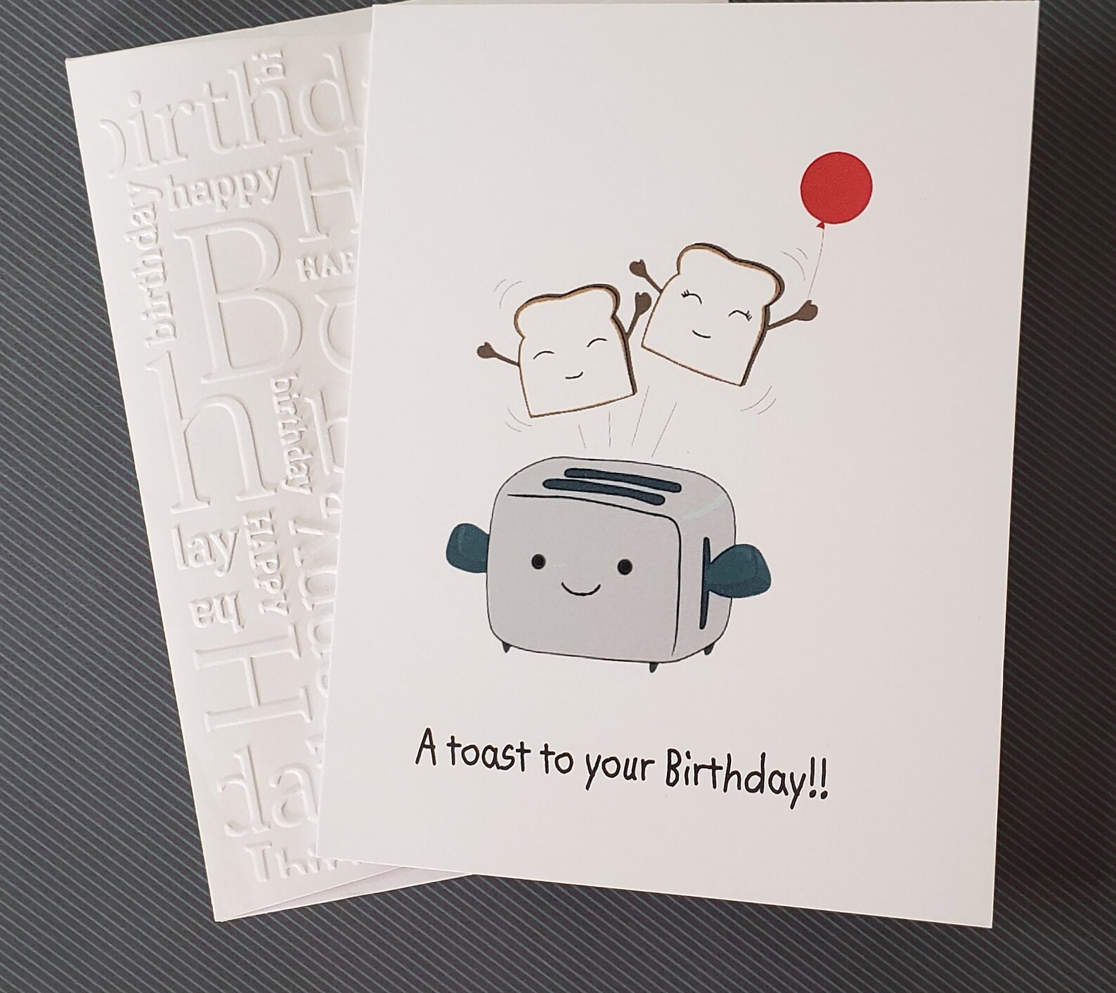 A Toast to Your Birthday Card Toast Toaster Pun Funny Laugh - Etsy