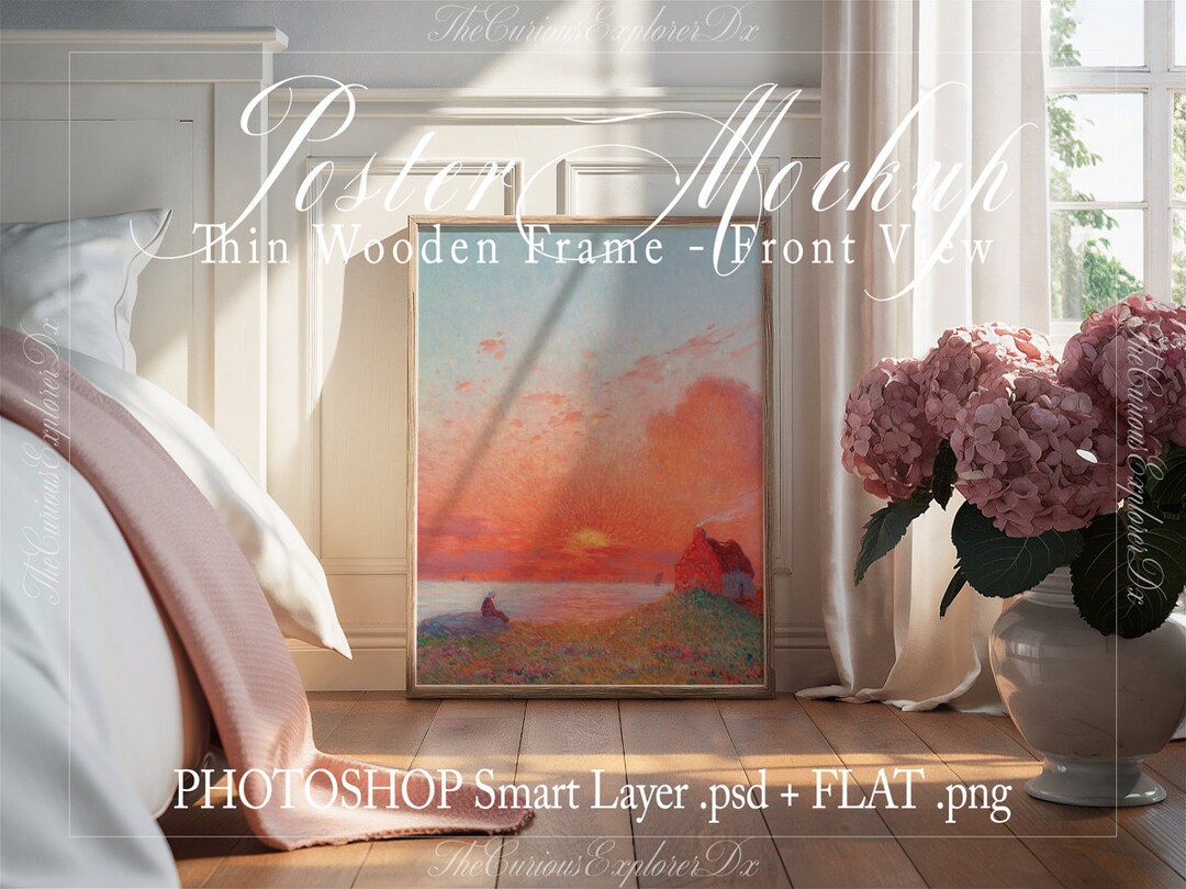 3x4 Ratio | Front View PSD PNG Template, Modern 18x24 Poster Frame ...