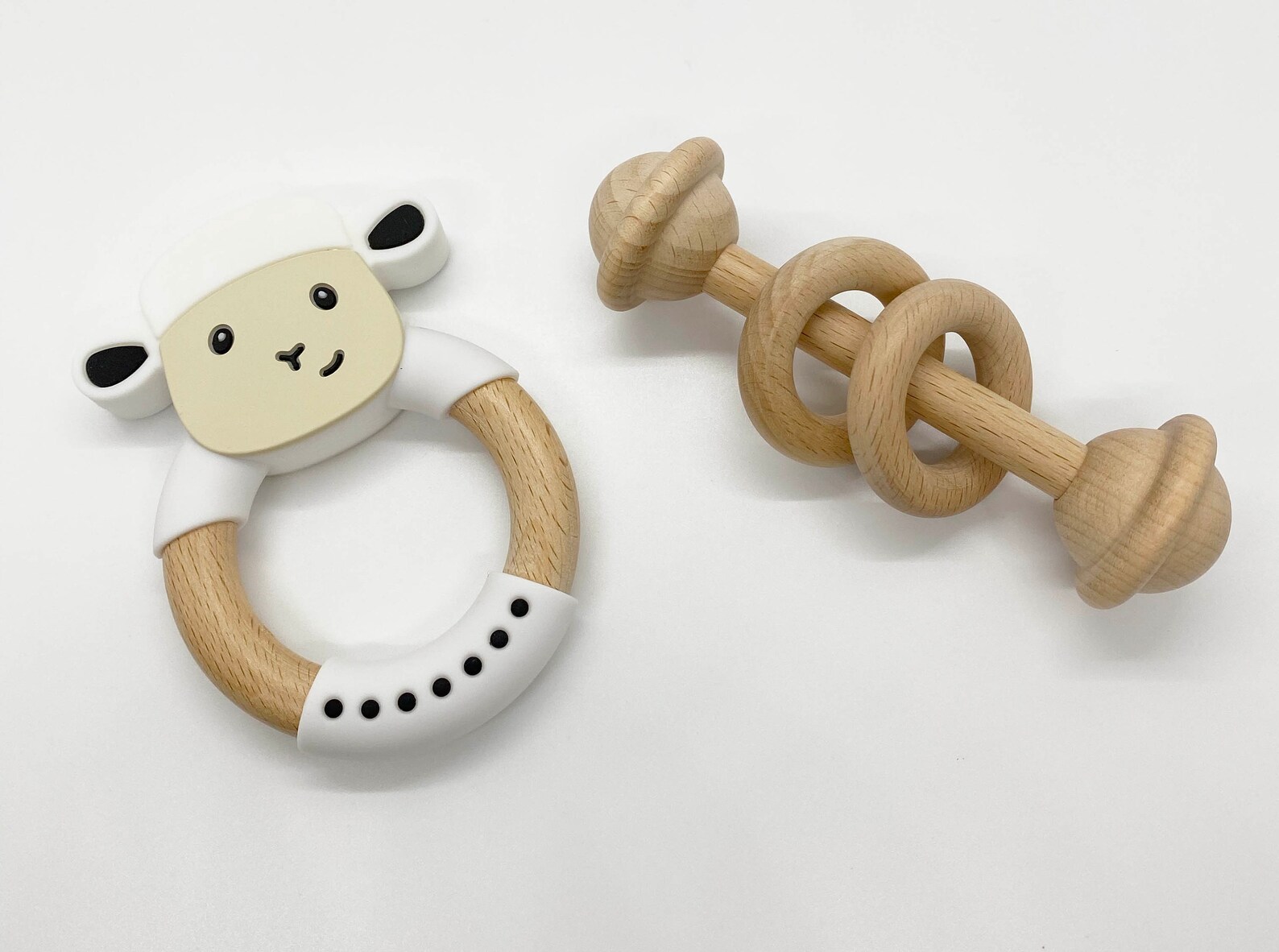 Lamb Teether Teething Rattle Teething Baby Teething Toys - Etsy