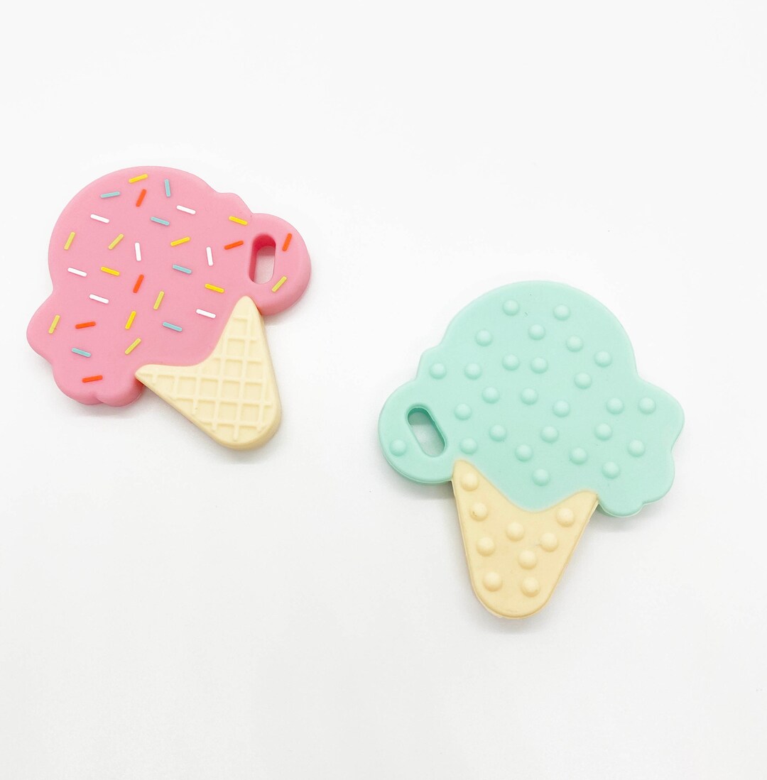 Ice Cream Teething Attachments Teething Baby Teething Toys Baby ...