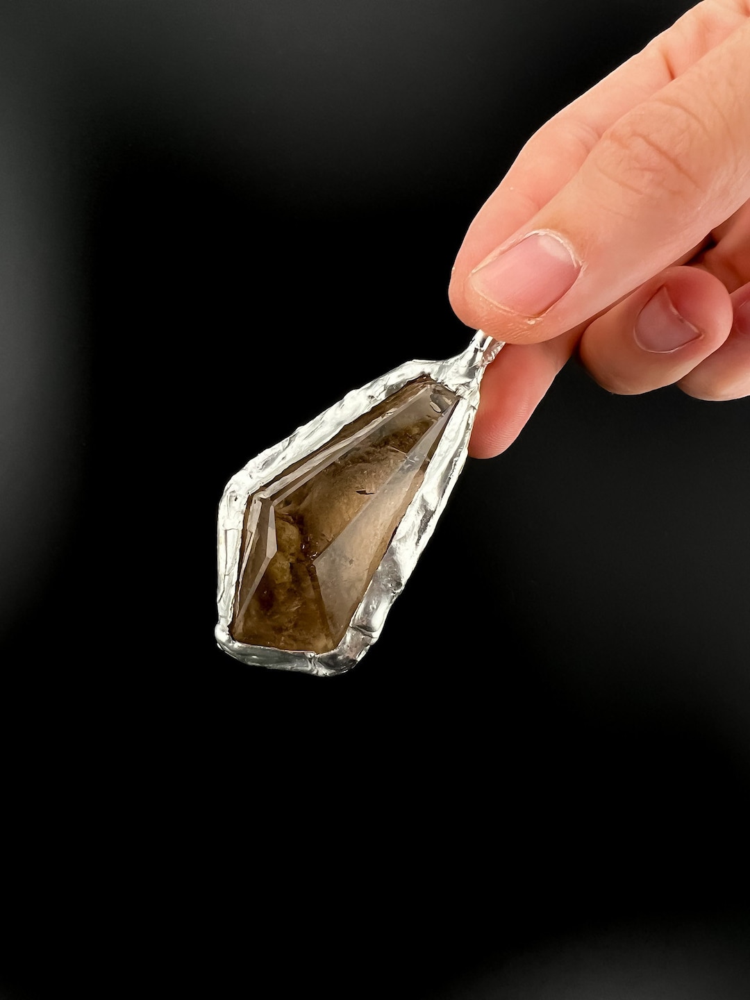 Crystal Necklace. Shamanic Dream Quartz. Handmade. Crystal Jewelry ...