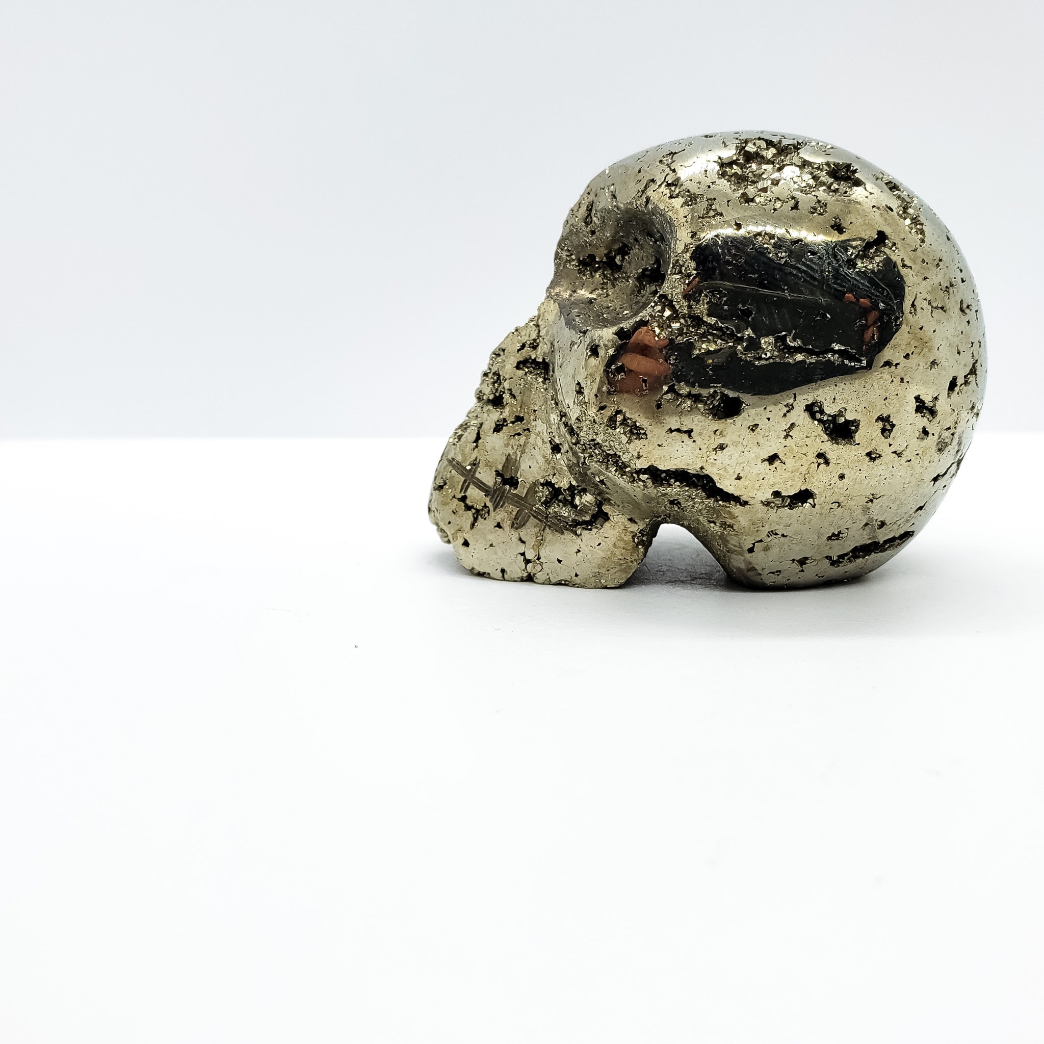 Crystal Skull. Pyrite Skull. Geode Skull. Carving. Raw.psychic - Etsy