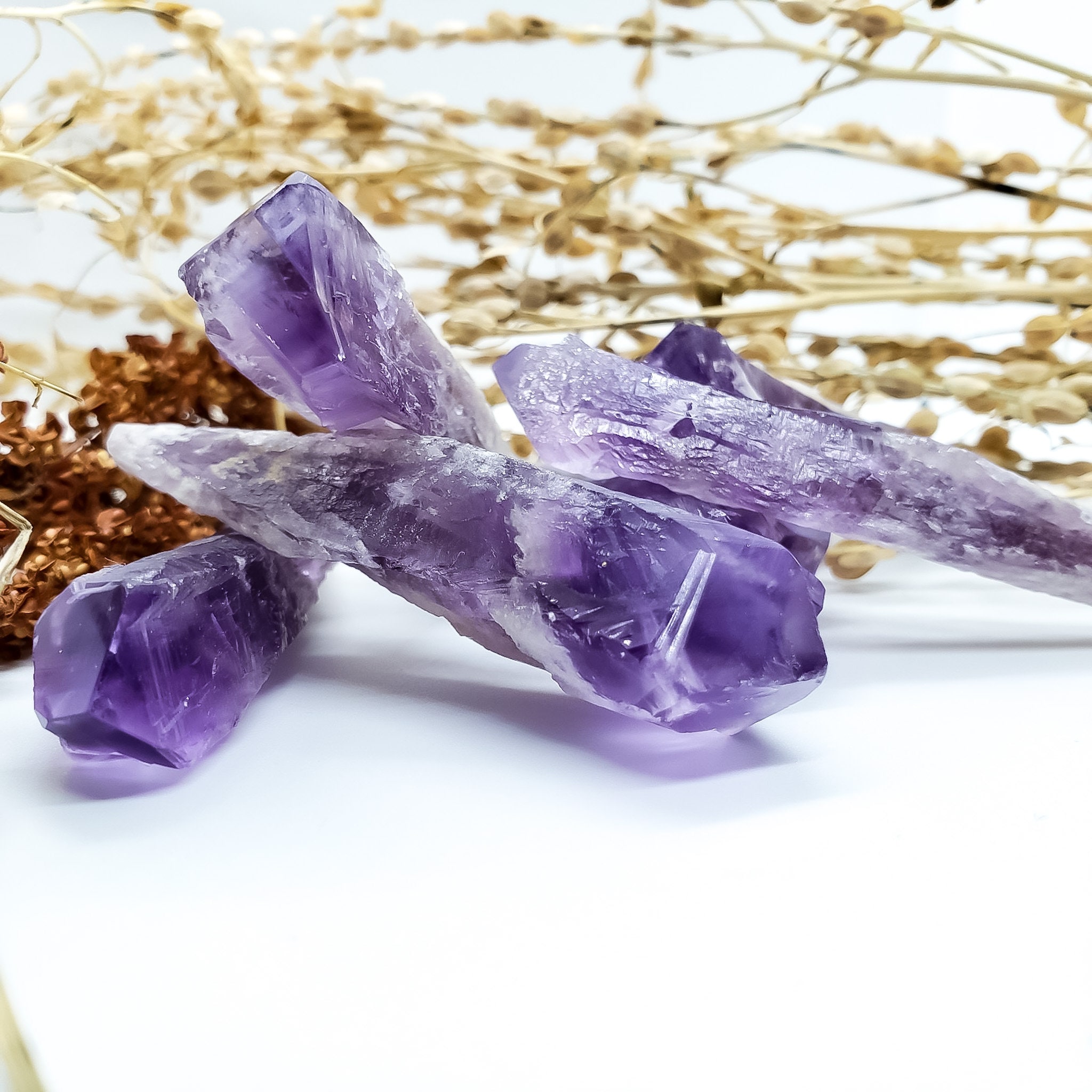 Home & Living Rocks & Geodes Raw Amethyst Wand etna.com.pe
