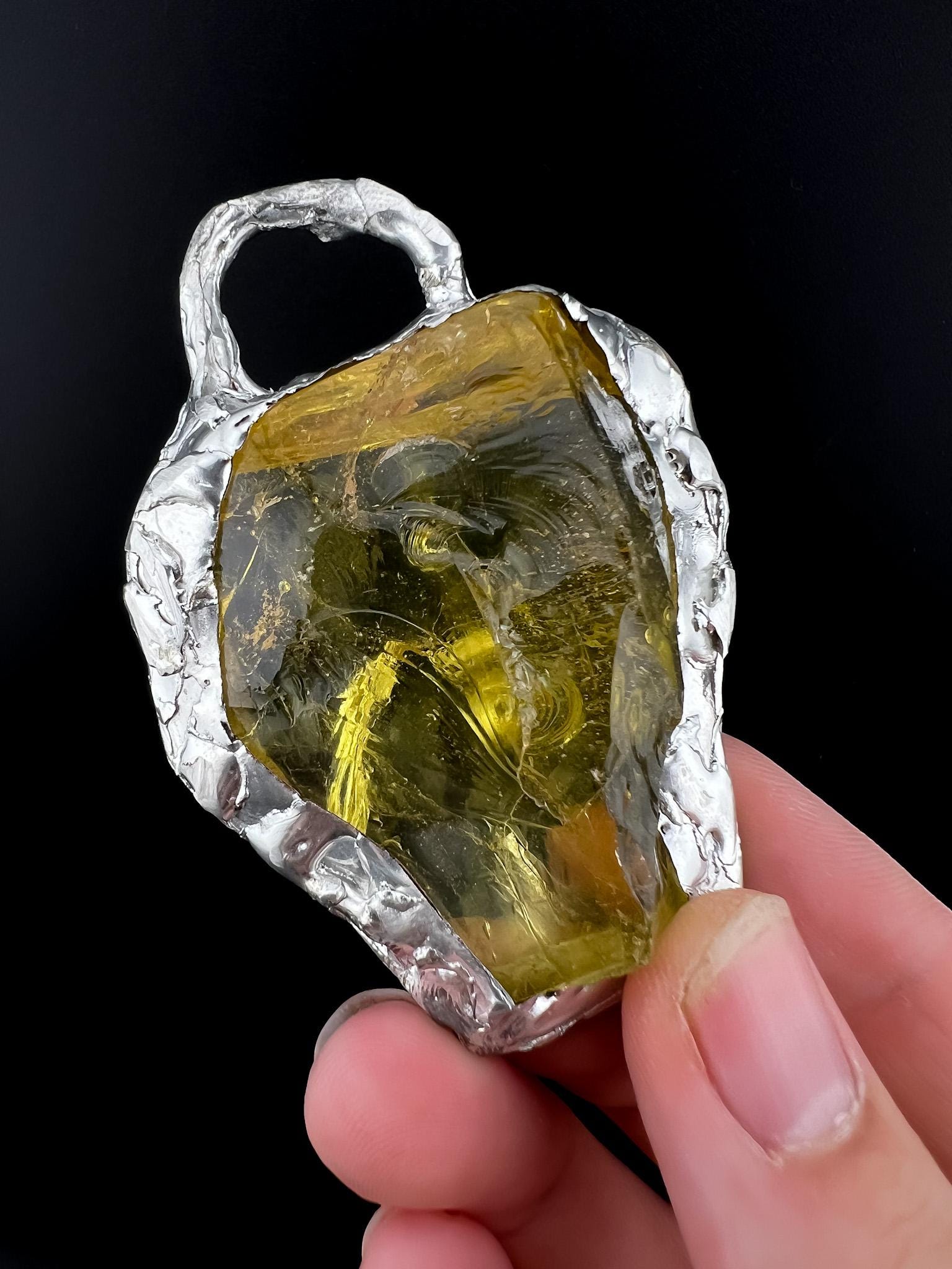 Gold Andara Crystal Necklace, Archangel Michael Blessed Portal Piece - Etsy